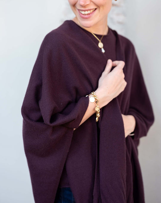 The Luxy Cashmere Wrap Voyageur by MERSEA | 100% Cashmere Wrap