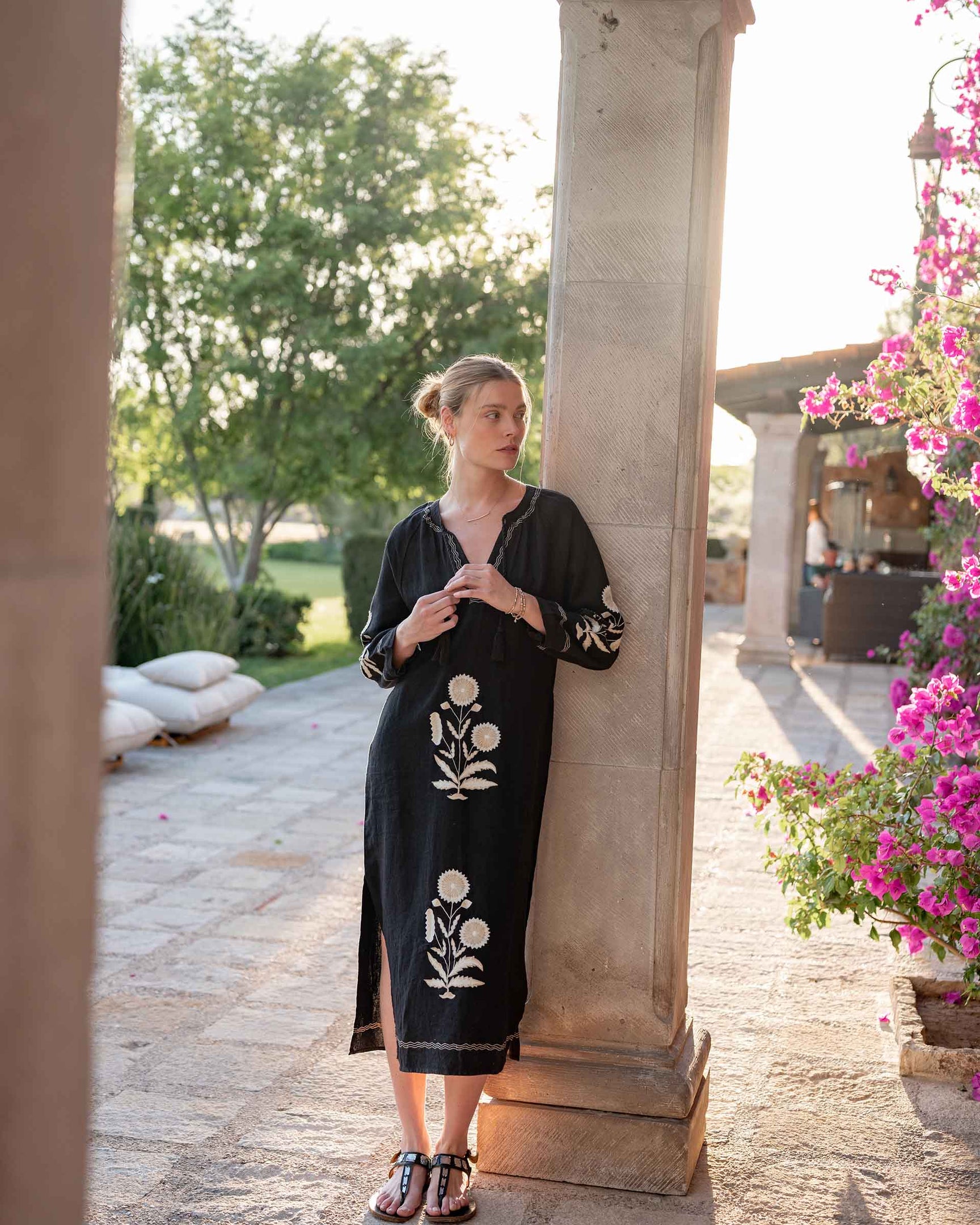 Shop The Palermo Embroidered Maxi Dress - Voyageur by MERSEA
