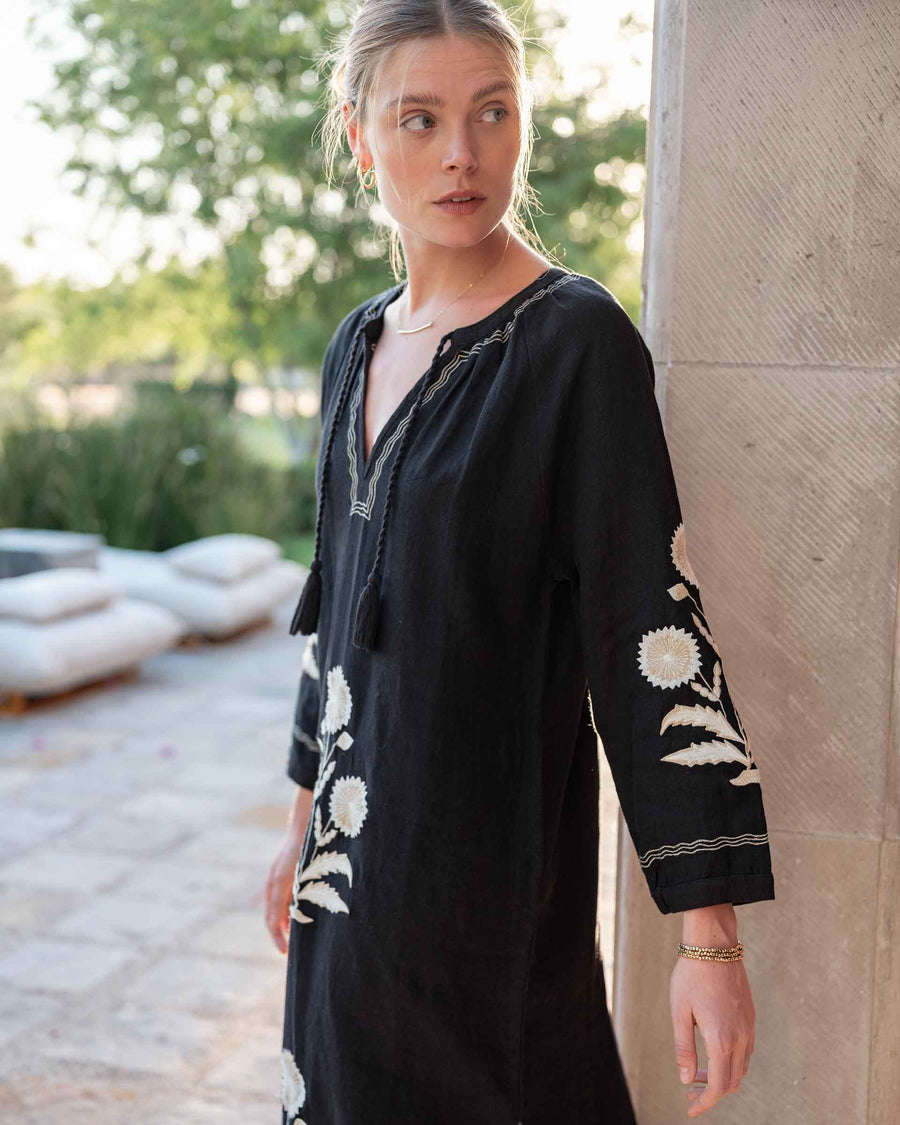 Shop The Palermo Embroidered Maxi Dress - Voyageur by MERSEA