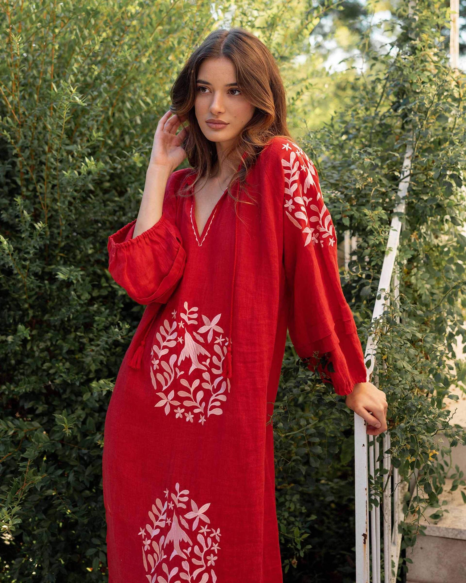 Shop The Embroidered Casual Summer Maxi Dress - MERSEA